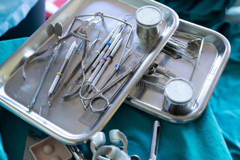 Surgery Instruments - Dental Tools Stock Image - Image of plier, clip ...