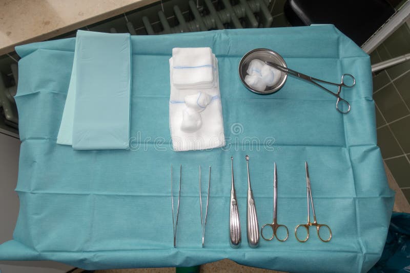 Surgery Instruments in Reprocessing Stock Photo - Image of medicine ...