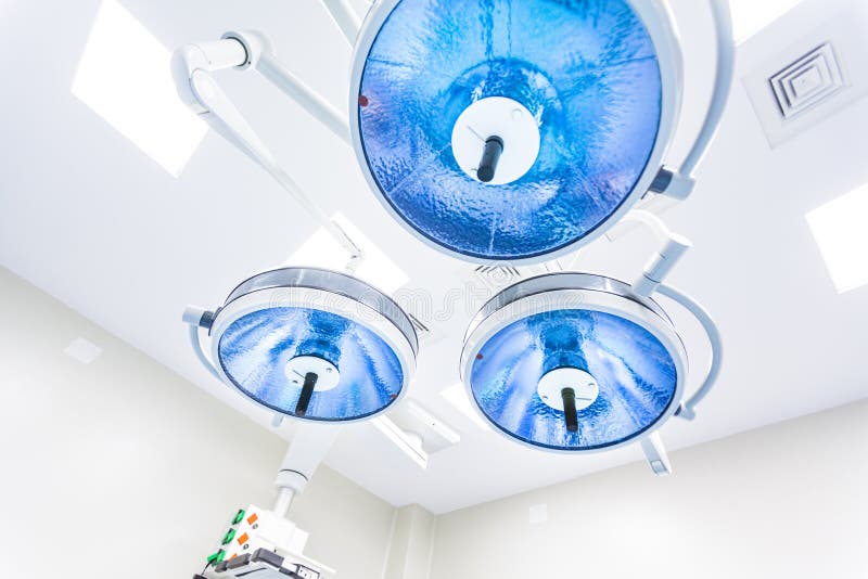 Surgical Lamps in Operation Room Stock Image - Image of lamp, operating ...