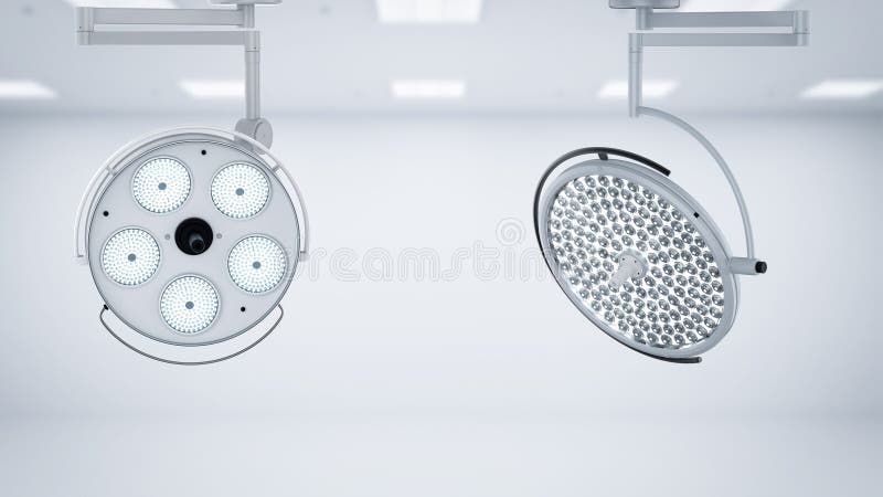 Surgery Lights or Medical Lamps Stock Illustration - Illustration of ...