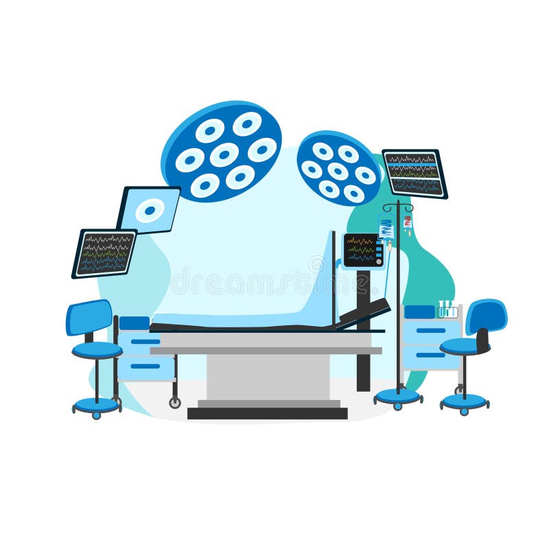 Medical Character Performing Surgery Operation Concept Landing Page ...