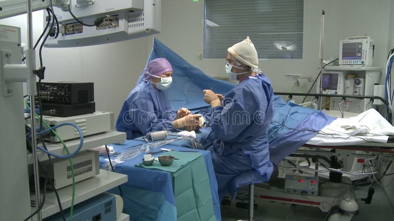 Surgery in an Operating Room Stock Video - Video of medicine, operating ...