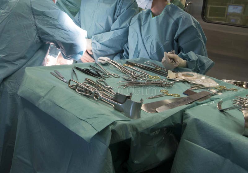 Surgery in a Operation Room in Hospital Stock Photo - Image of operate ...