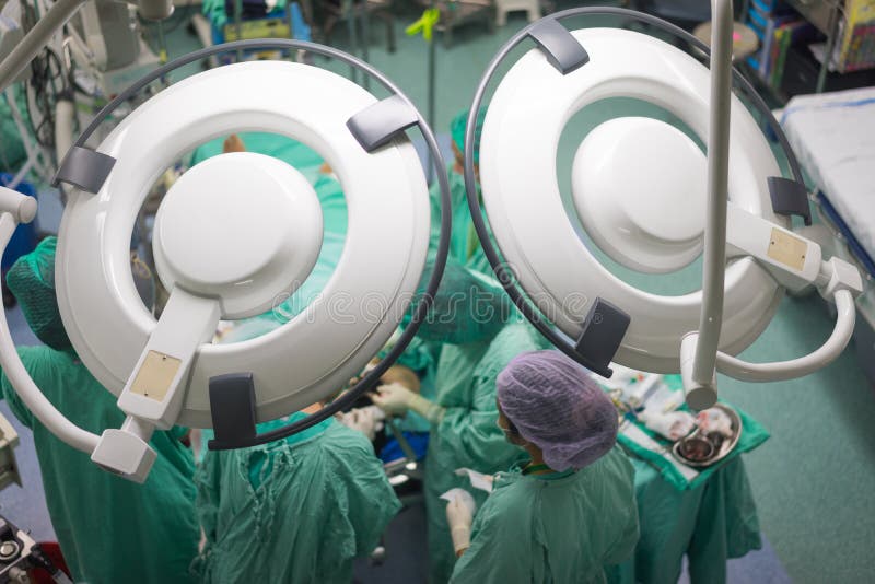 While Surgery Performed by Emergency Physicians and Nurses. Stock Image ...