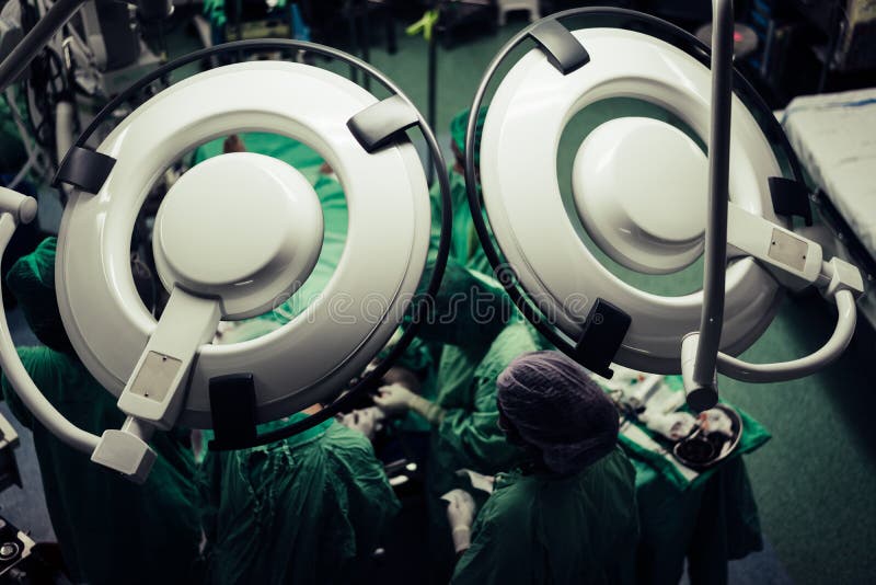 While Surgery Performed by Emergency Physicians and Nurses. Stock Image ...