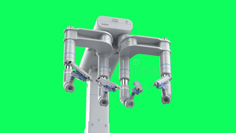 Surgery Robot Isolated on Green Screen 4k Footage Stock Video - Video ...