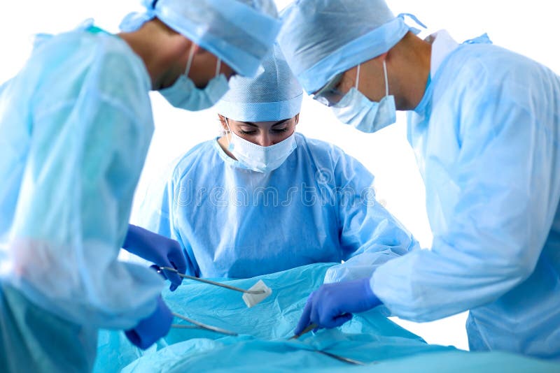 Surgery Team in the Operating Room Stock Image - Image of operate ...