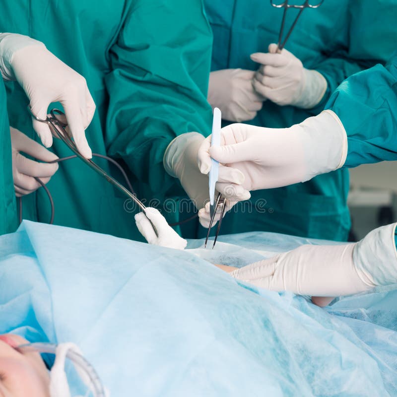 Surgery stock photo. Image of performance, hospital, indoors - 45970778