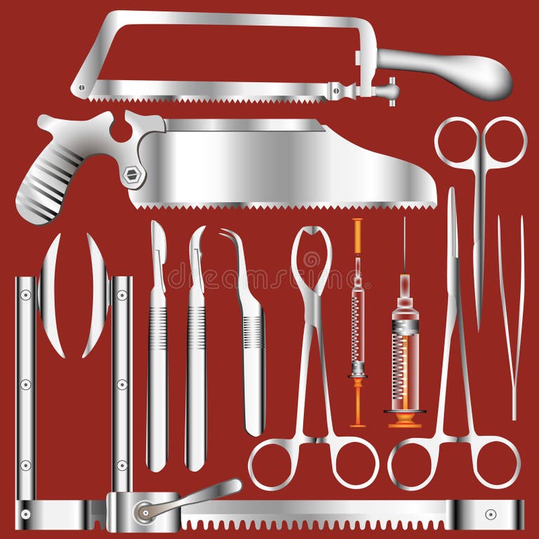 Surgery Tools stock vector. Illustration of tool, syringes - 8678488