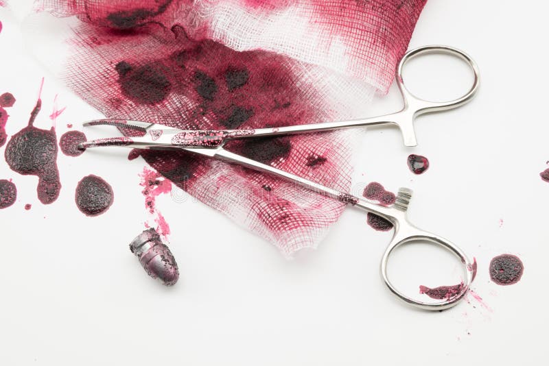 Bullet and blood stock image. Image of closeup, police - 44338907