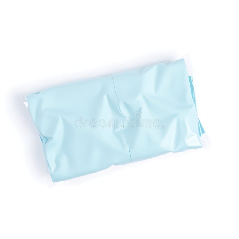 A Surgical Drape Neatly Folded, in Sterile Packaging, on a White ...