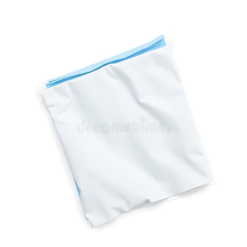 A Surgical Drape Neatly Folded, in Sterile Packaging, on a White ...