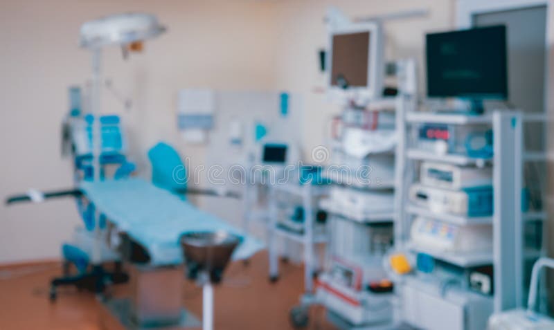 Surgical Equipment and Medical Devices in Operating Room. Stock Image ...