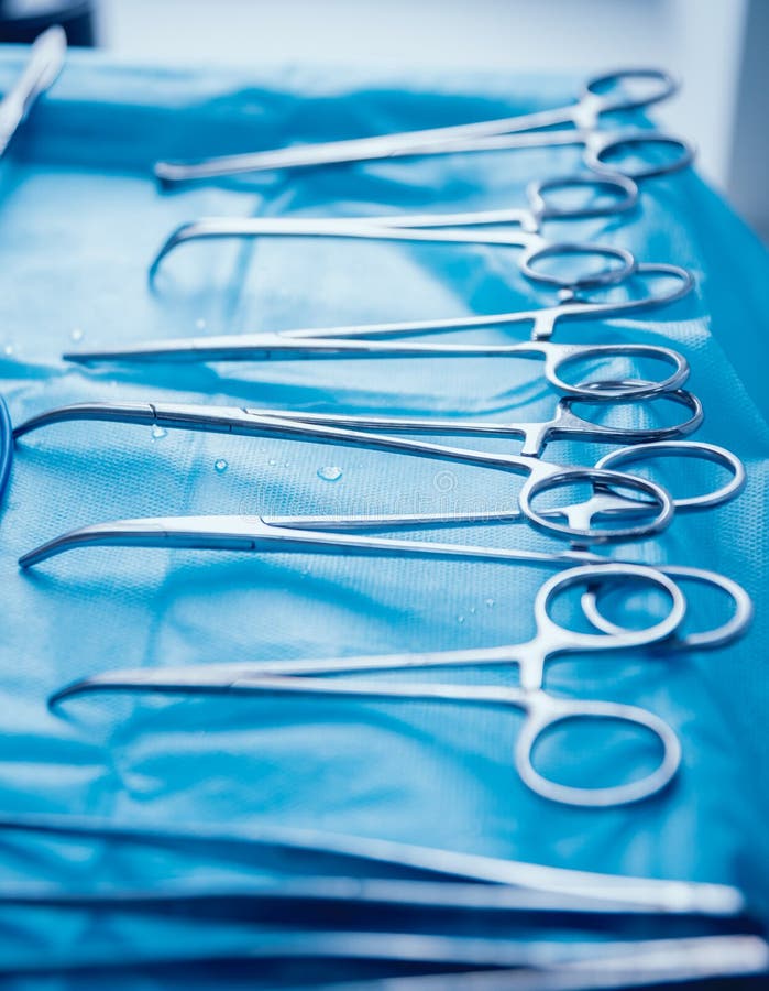 Surgical Equipment and Medical Devices in Operating Room. Stock Photo ...