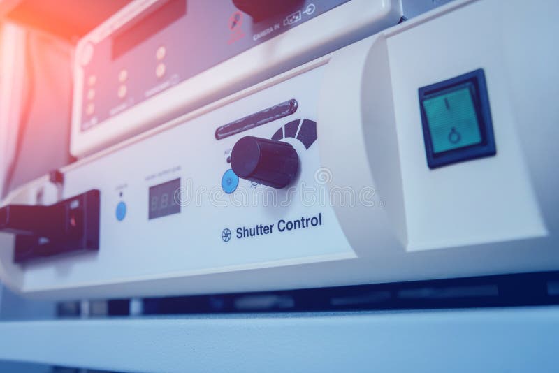 Surgical Equipment and Medical Devices in Operating Room. Stock Photo ...