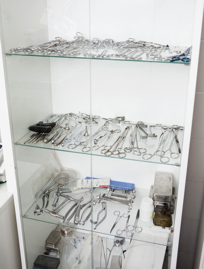 Surgical Equipment in Veterinary Clinic Stock Photo - Image of ...