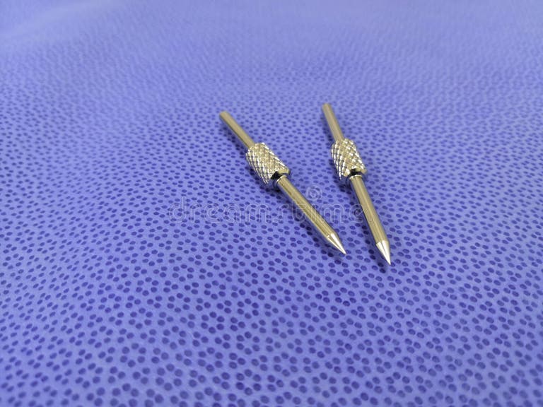 Surgical Fixation Pins Using for Total Knee Repacement Surgery Stock ...