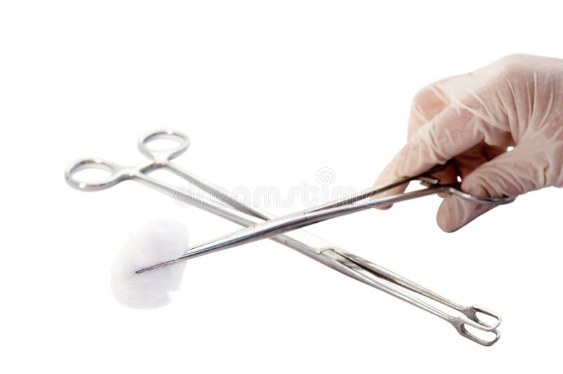 Surgical Instruments Set for Debridement Wound Stock Photo - Image of ...