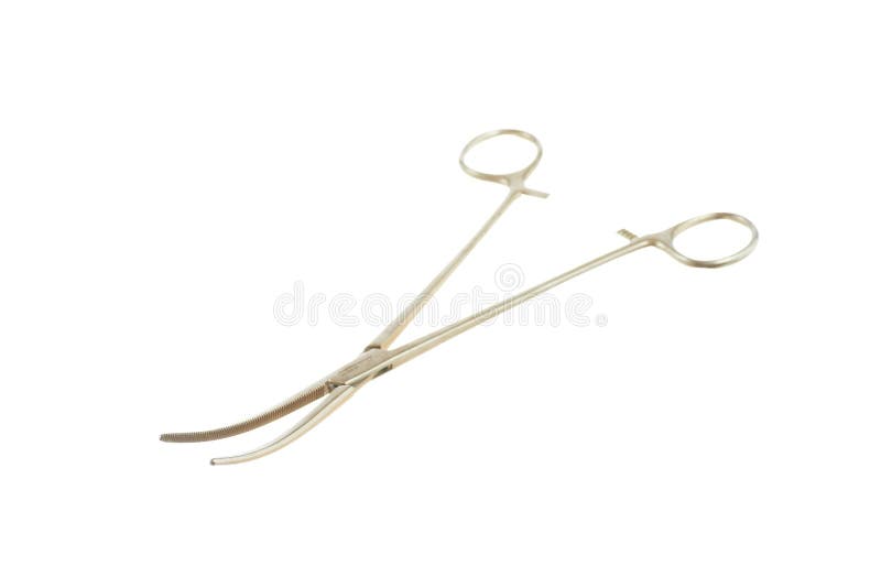 Surgical Instrument - Haemostatic Forceps Stock Photo - Image of ...
