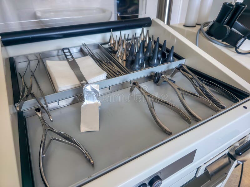 Surgical Instruments Arranged Methodically in a Sterile Medical ...