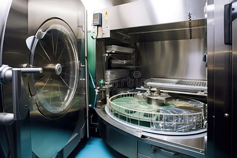 Surgical Instruments Being Sterilized in Specialized Autoclave, with ...