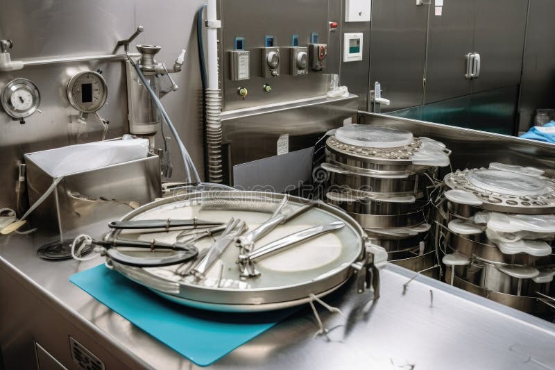 Surgical Instruments Being Sterilized in a Steam Autoclave for Safe and ...