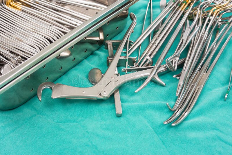 Surgical Instruments for Chest Surgery Stock Photo - Image of stainless ...