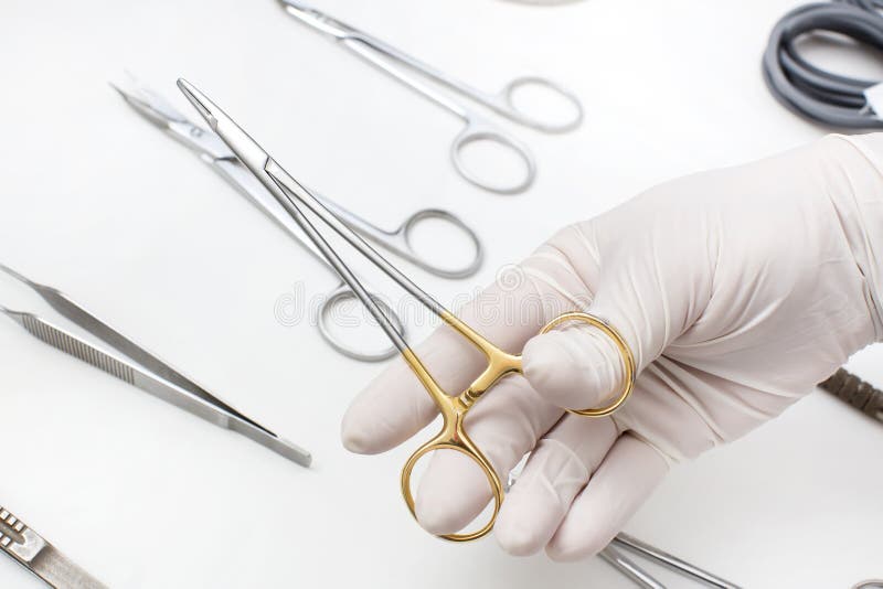 Surgical instruments stock image. Image of preparation - 48380307