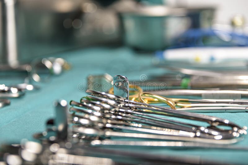 Surgical Instruments in the Operating Room. Stock Image - Image of ...