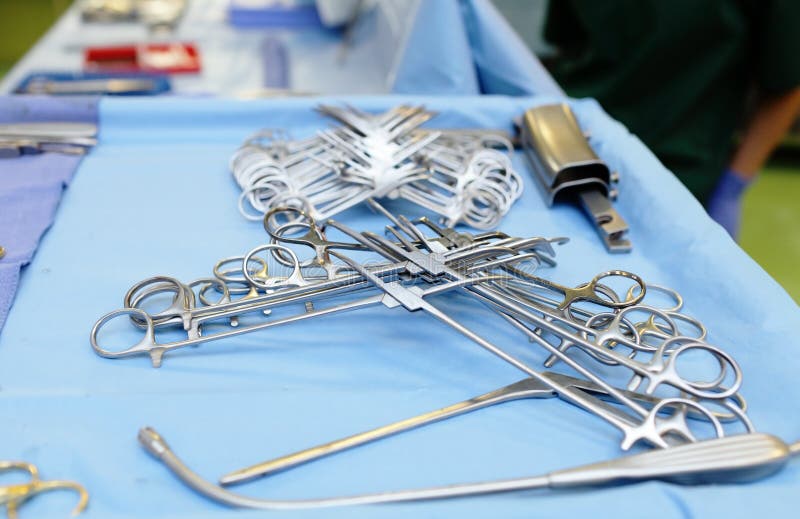 Surgical Instruments in the Operating Room Stock Image - Image of ...