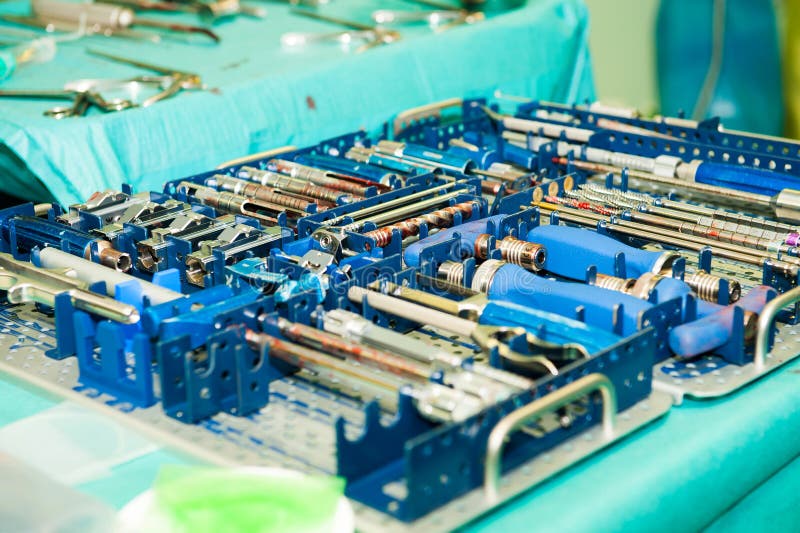 Surgical Instruments in the Operating Room Stock Photo - Image of ...