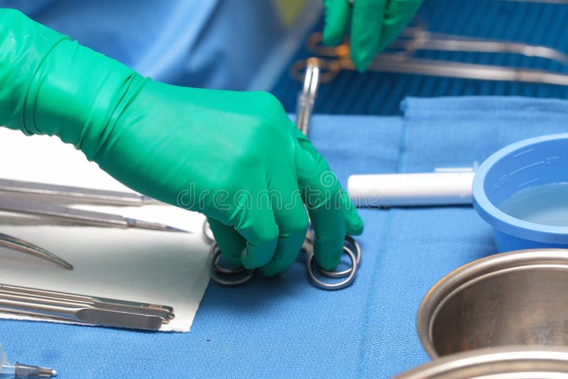 Surgical Instruments in the Operating Room. Stock Image - Image of ...
