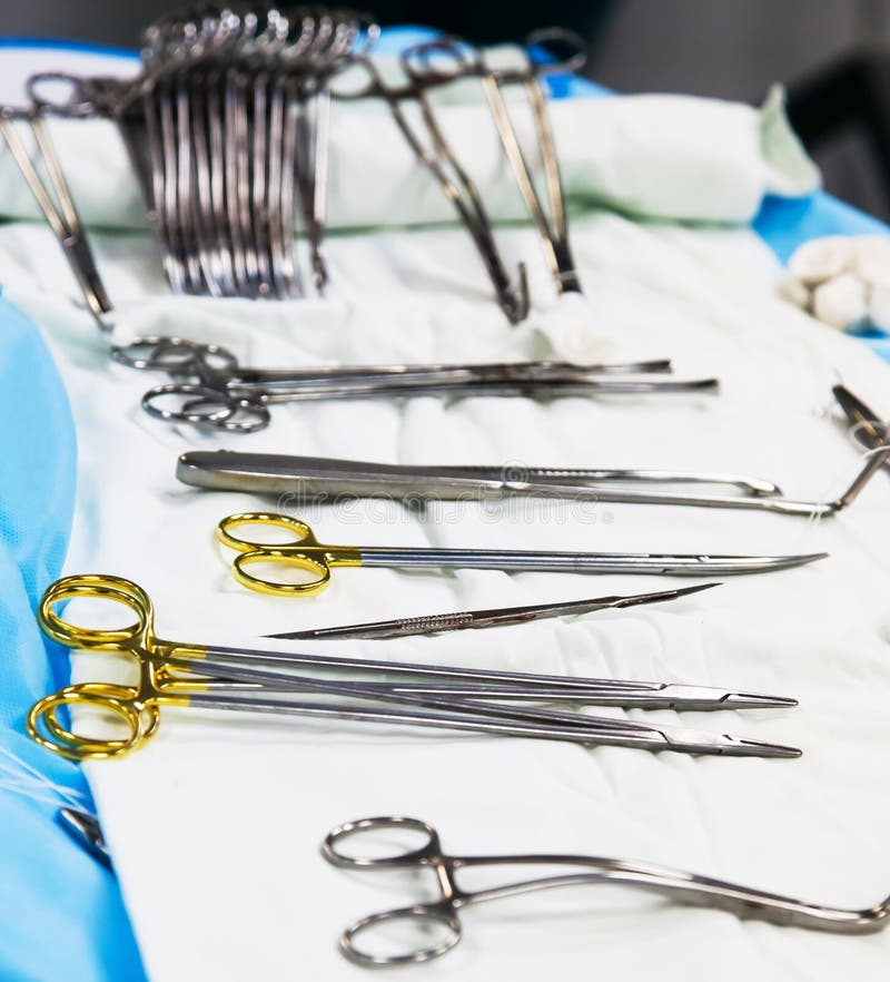 Surgical instruments stock image. Image of hospital, treatment - 10565149