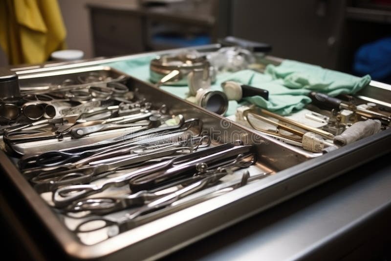 Surgical Instruments Sterilized and Ready for Use on the Operating ...