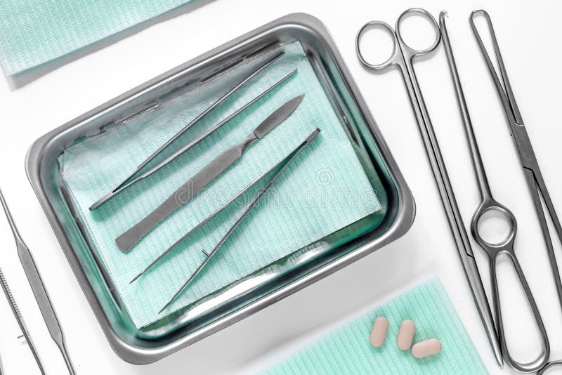 Surgical Instruments and Tools Including Scalpels, Forceps and Tweezers ...