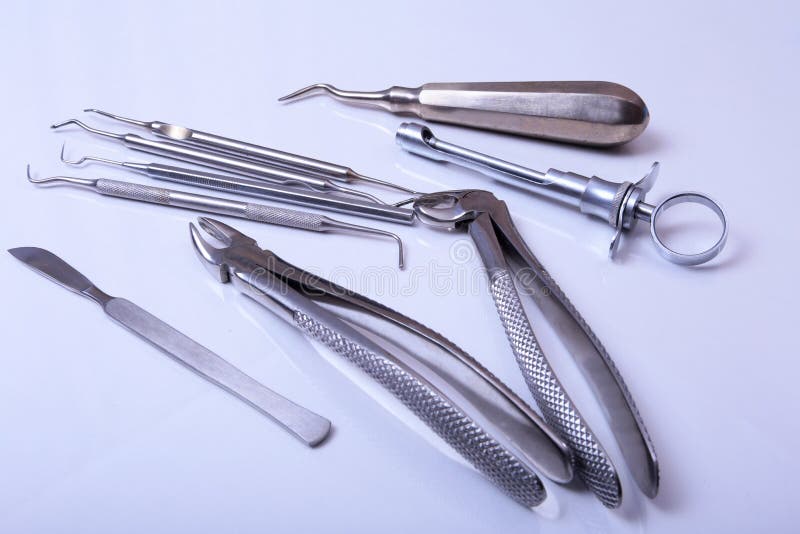 Surgical Instruments and Tools on Table for a Surgery Stock Image ...