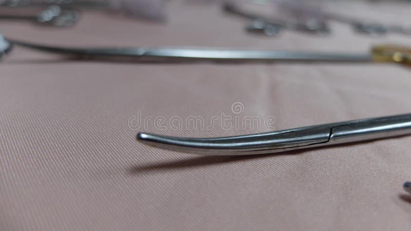 Surgical Instruments Used during Operation, Mayo Scissor Stock Image ...