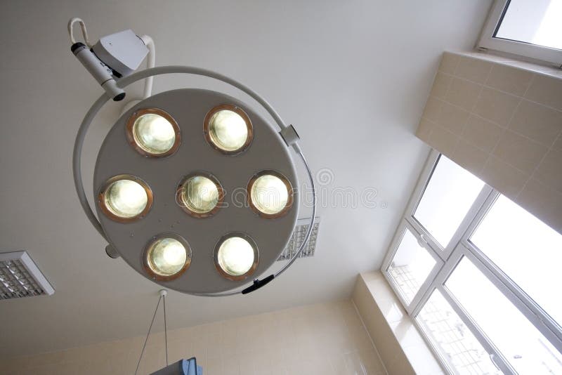 Surgical Lamps in Operation Room Stock Image - Image of lamp, operating ...