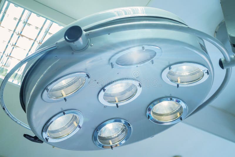 Surgical Lamp in Operating-room Stock Image - Image of device, office ...