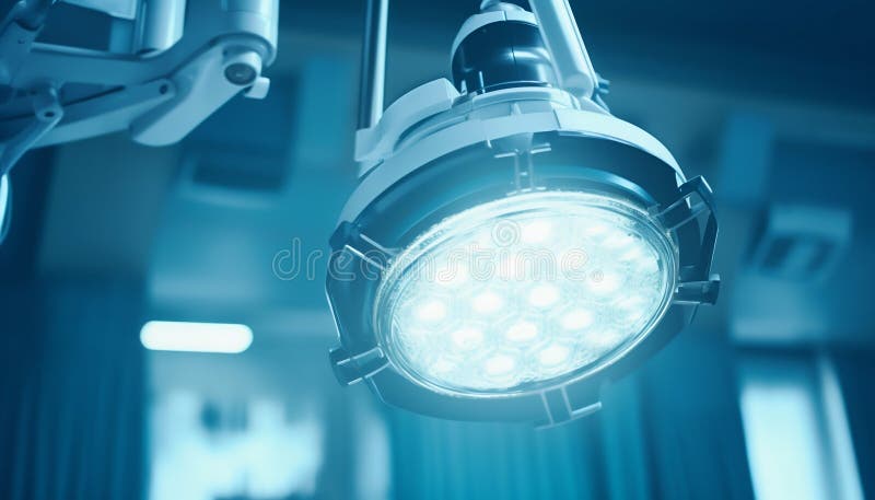 Surgical Lamp for an Operation in a Modern Operating Room. Generative ...