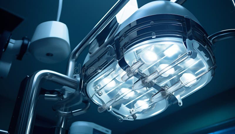 Surgical Lamp for an Operation in a Modern Operating Room. Generative ...