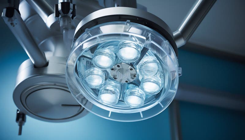 Surgical Lamp for an Operation in a Modern Operating Room. Generative ...