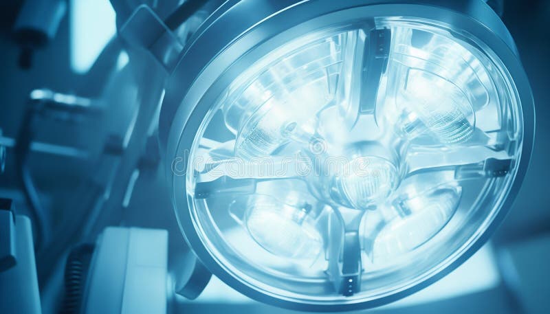 Surgical Lamp for an Operation in a Modern Operating Room. Generative ...