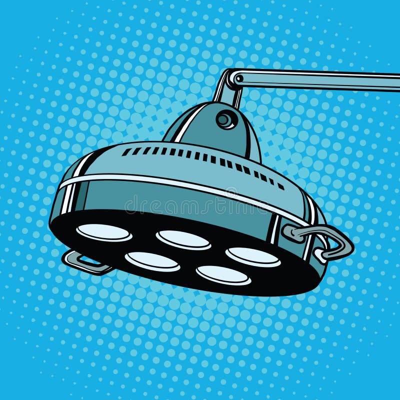 Surgical Lamp in Operation Room Stock Vector - Illustration of clinical ...