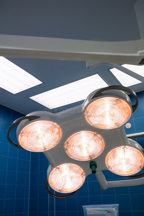 Surgical Light Or Medical Lamp In Operation Room Stock Photo - Image of ...