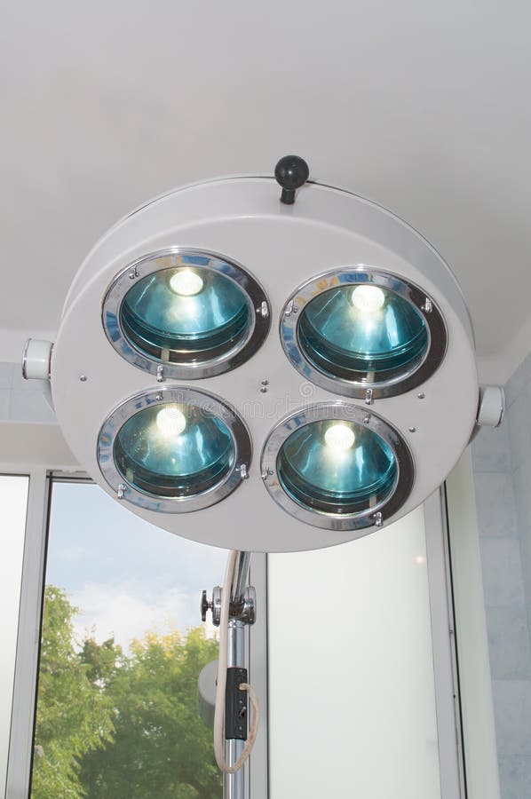 Surgical Light or Medical Lamp in Operation Room Stock Photo - Image of ...