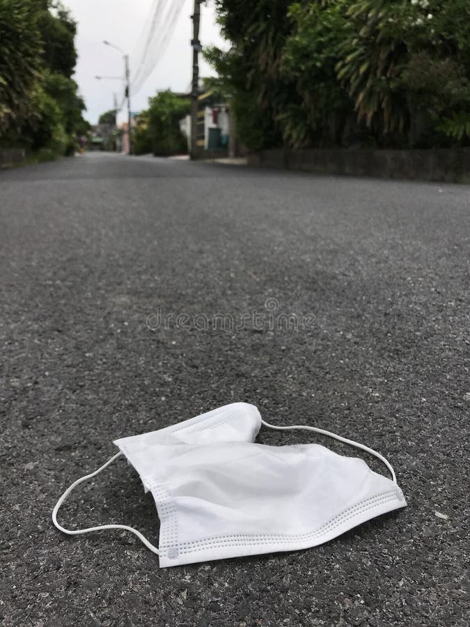 Surgical Mask / Face Mask are Waste Pollution, Discarded on Public ...
