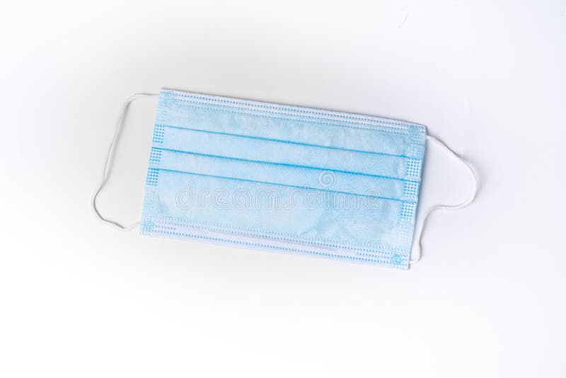 Surgical Mask on White Background Stock Image - Image of covid19mask ...
