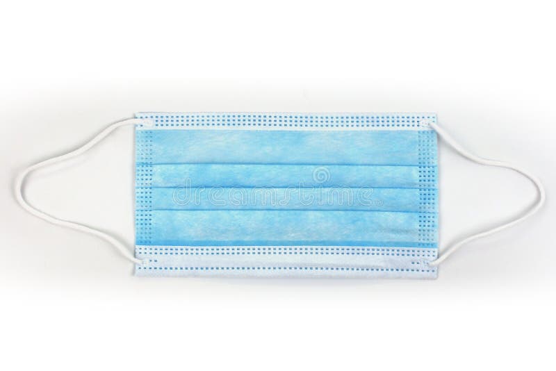 Surgical Mask on the White Backside Stock Photo - Image of expertise ...