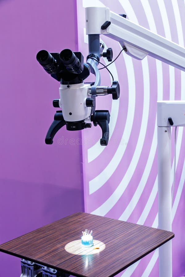 Surgical Microscope with a Powerful Magnification Range Stock Image ...